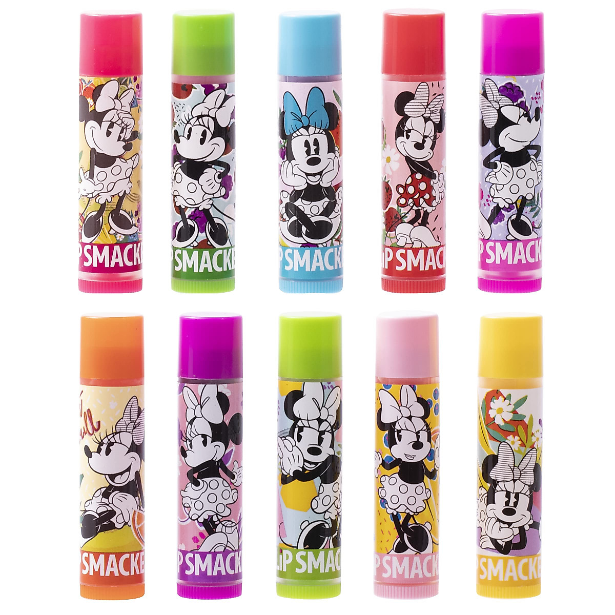 Lip Smacker Party Pack Collection, Disney, flavored lip balm for kids - Minnie Mouse