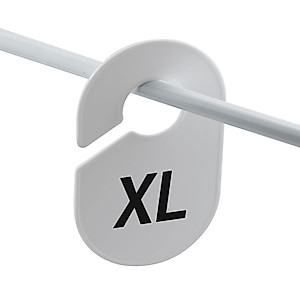 20 Pack Clothing Rack Size Dividers Blank Closet Separators for Clothes Baby Closet Size Divider Hooks Wardrobe Large Hangers Clothing Size Dividers for Racks Hanging Closet Organizer