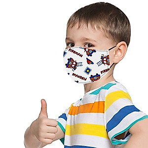 Akabsh 10PCs Children's Adjustable Windproof Reusable Printed Face Bandanas Beautiful Outdoor Single Use Kids Outdoor