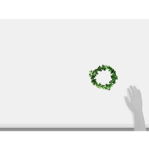 Amscan Saint Patrick's Day Shamrocks Wire Garland, 12', Green