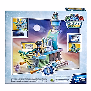 PJ Masks Sky Pirate Battleship Preschool Toy, Vehicle Playset with 2 Action Figures for Kids Ages 3 and Up Multicolor F36655L0