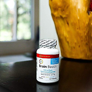 Brain Basics Ultra-Pure Selenomethionine - Proper Thyroid Function and Immune System Support - 200 mcg Most Bioavailable Selenium - 90 Servings