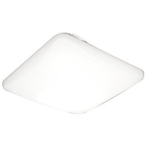 Lithonia Lighting FMLSDL 20 35840 M4 20-Inch Dimmable LED Square Flush Mount, ,4000 Lumens, 120 Volts, 44 Watts, Damp Listed White