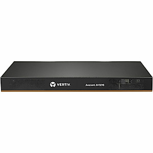 Vertiv Avocent AV3000 Rackmount KVM Over IP Switch, 16 Port KVM switches, Common Access Card (CAC), Local and Remote Access, Centralized Management, VGA, DisplayPort, DVI, HDMI, VGA Cable (AV3216-400)