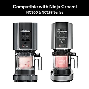 ChooKaChoo Containers Replacement for Ninja Creami Pints and Lids, Compatible with NC301 NC300 NC299 Series Ice Cream Maker, Leak-proof Lids, BPA Free, Dishwasher Safe