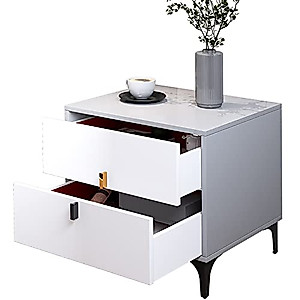 HIGOH Bedside Table Bedside Table Furniture Bedroom Desk Office Filing Cabinet Desk