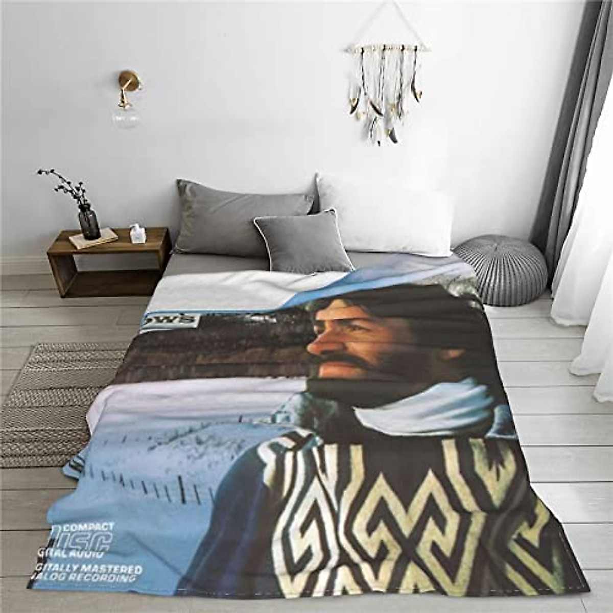 Flannel Blanket Dan Fogelberg Soft Lightweight Throw Blanket Warm Durable Sofa Couch Decor Beding 50"X40"