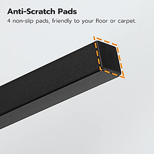 HOOBRO Bar Stools, Set of 2 Bar Chairs, 23.6 Inch Saddle Stools, Kitchen Counter Stools with Footrests, Industrial Stools for Dining Room, Kitchen, Counter, Bar, Black BB02MD01