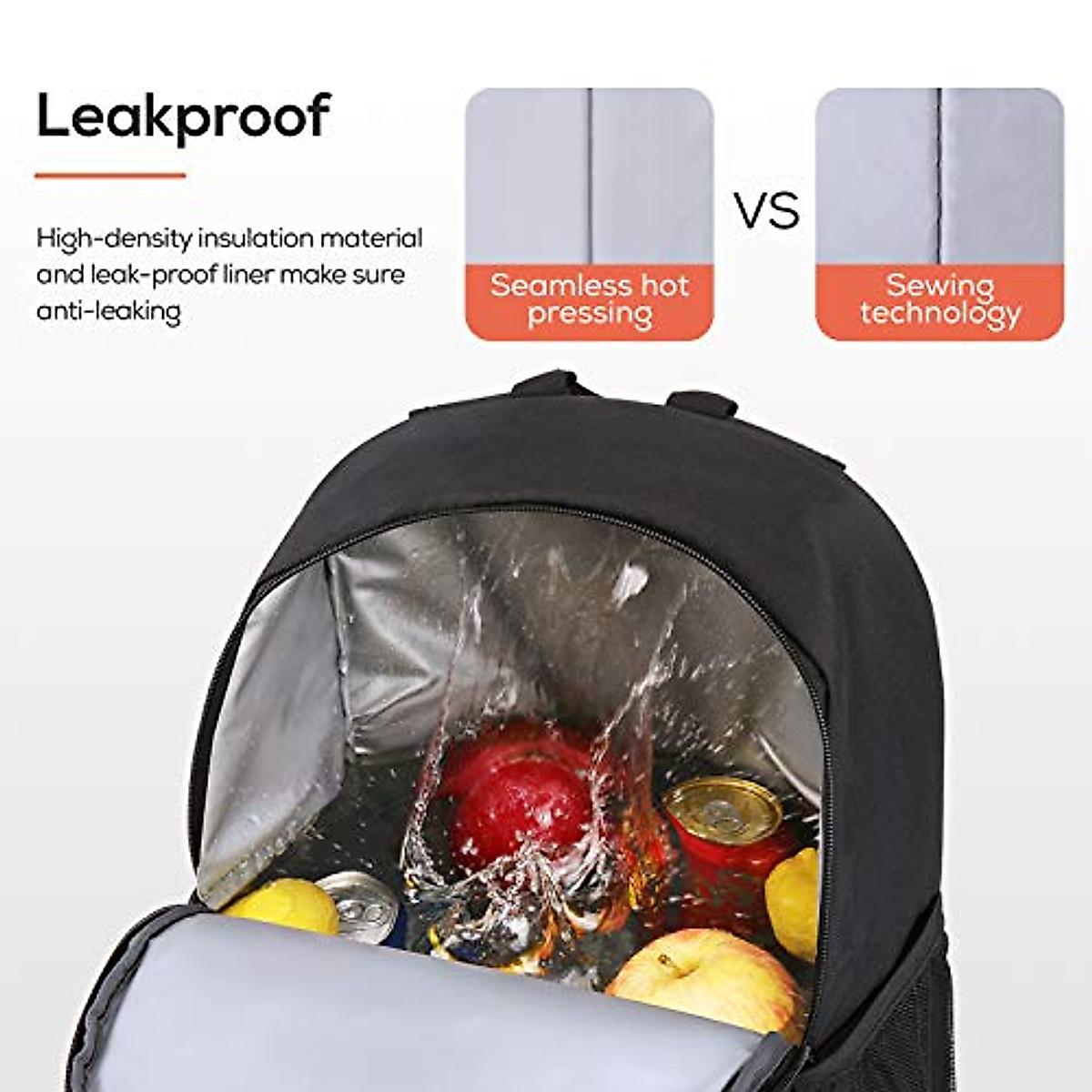 TOURIT Insulated Backpack Cooler 28 Cans Leakproof Lightweight Cooler Backpack for Men Women to Work, Picnics, Hiking, Beach, Park or Day Trips