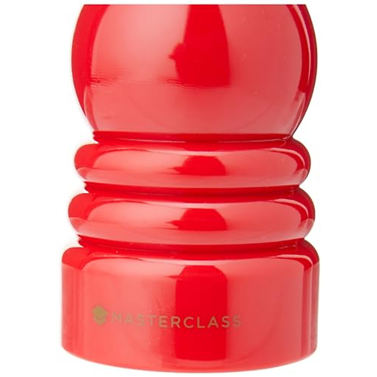 MasterClass Pepper Mill or Salt Grinder with Interchangeable Cap, Plastic, Red,