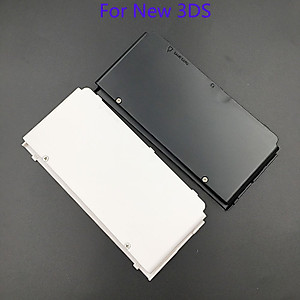for New 3DS Version Front Back Faceplate Plates Upper & Back Battery Housing Shell Case Cover (Milky White)