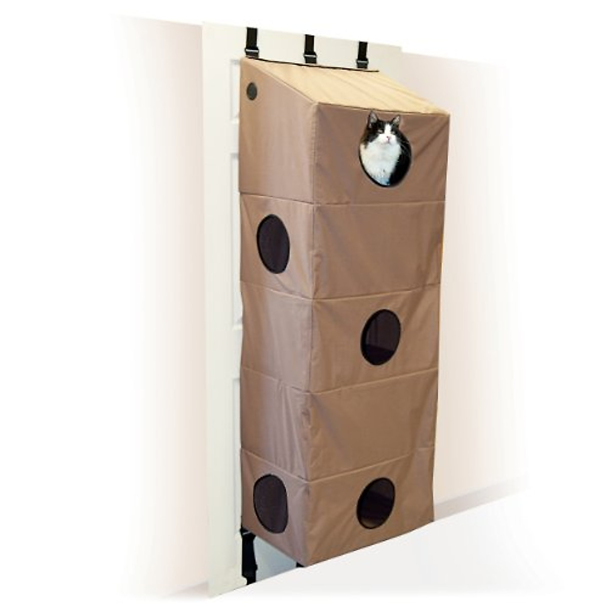 K&H Pet Products Hangin' Cat Condo Large Tan 23" x 16" x 65" Cat Furniture