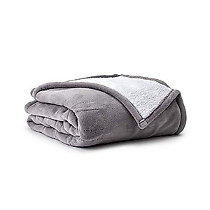 Eddie Bauer | Smart Heated Electric Throw Blanket - Reversible Sherpa - Hands Free Control - Wi-Fi Only (2.4GHz) - Compatible with Alexa, Google, iOS, Android - Gray