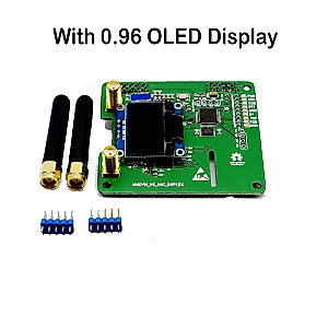 GOOZEEZOO MMDVM Duplex Hotspot Module Dual Hat with 0.96 OLED Display V1.47 Support P25 DMR YSF NXDN DMR Slot 1 + Slot 2 for Raspberry pi (with OLED)