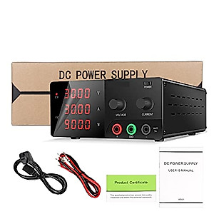 DC Power Supply, DC Power Supply 60V 20A Laboratory 100V 10A 200V 5A Stabilized Adjustable Variable Digital Regulated Bench Source 30V 30A 40A,Electroplating DIY(30V 40A)