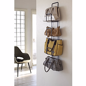 Yamazaki Bag Holder, Steel, Black, Anpassbar