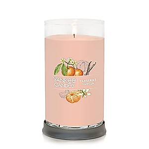 Yankee Candle Tangerine & Vanilla Signature Medium Pillar Candle, 14.25oz