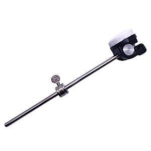TUOREN Bass Drum Pedal Beater Metal Cobra Hammer Head Percussion Instrument Accessory BLACK(White Felt)