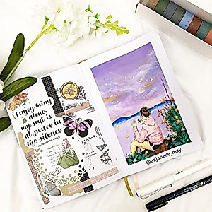 A5 OWL Dot Gird Journal Dotted Notebook By BUKE - 160 Pages, Size 5.7X8.2 Inch, 180 GSM Ultra Thick Bamboo Paper, Drawing Sketchbook(PINK)