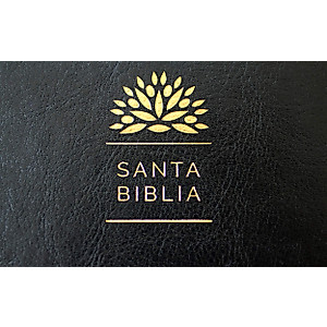 Biblia Reina Valera 1960 letra grande. Símil piel negra, cremallera, tamaño manu al / Holy Bible RVR 1960. Handy Size, Large Print, Leathersoft, Zipp