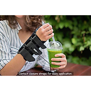 Ossur Formfit Thumb Spica Wrist Brace for DeQuervain’s Tendonitis, Arthritis, Gamekeeper’s Thumb | Features Removable Aluminum Stays, Contact Closure Straps | Breathable Material | (Right, Small)