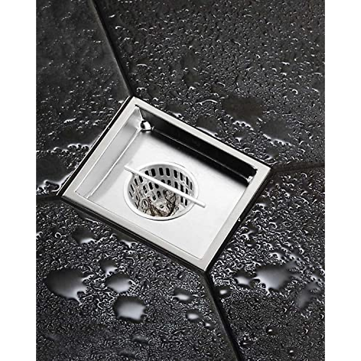 2 Inch Hair and Debris Strainer, Shower Drain Strainer with Lifting Hook, Stainless Steel Debris Basket Shower Drain Catcher, Hair Catcher for Floor Drain