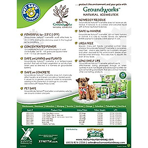 Groundworks All Natural Child Pet Plant and Concrete Safe Fast Acting Ice Melt 10 Pound Bag