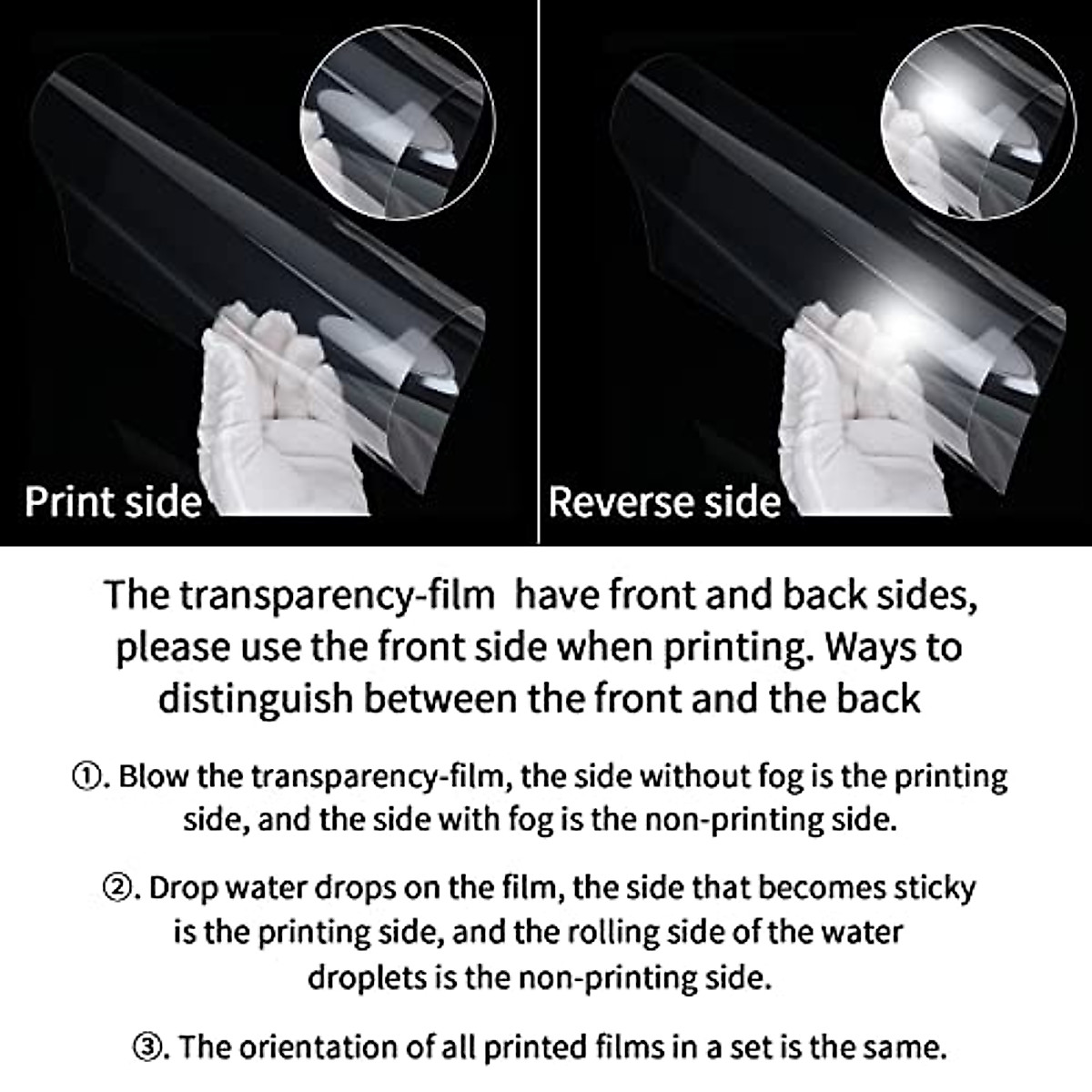 30 Sheets 8.5x11 Transparency Film for Inkjet Printers
