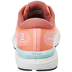Salomon Sonic 4 Confidence Running Shoes for Women, Persimon/White/Ebony, 9