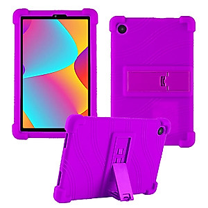HminSen Case for TCL TAB 8 Plus 9138S/TCL Tab 8 LE 9137W/TCL Tab 8 WiFi 9132X Tablet Case, Kids Friendly Silicone Adjustable Stand Cover for TCL Tab 8 LE/Tab 8 WiFi/Tab 8V Tablet (Purple)