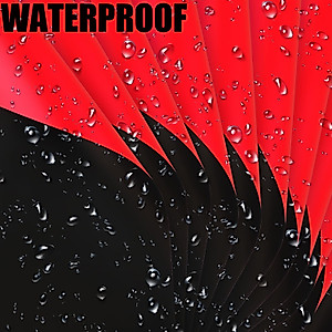 FOIMAS 20 Sheets Flower Wrapping Paper,Waterproof Florist Bouquet Wrapping Paper Supplies for Floral Gift Packaging Craft Supply,Black and Red