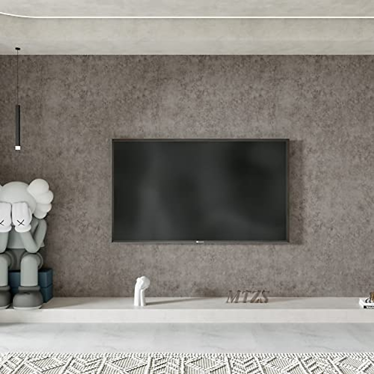WESTICK Concrete Wallpaper for Walls Concrete Contact Paper for Countertops Waterproof Gray Wallpaper Peel and Stick Modern Industrial Wallpaper Cement Look Kitchen Cabinet Contact Paper 15.75" x 78"
