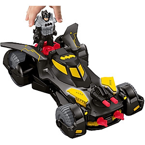 Fisher-Price Imaginext FGC31 Dc Super Friends Legends of Batman Deluxe Batmobile, Black/Yellow