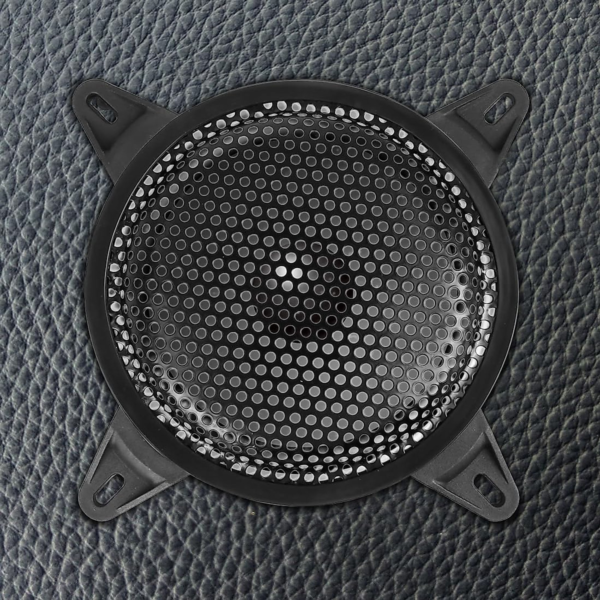 X AUTOHAUX Universal 6 Inch Car Audio Speaker Subwoofer Metal Waffle Grill Cover Protector with Rubber Edge and Clips 2pcs