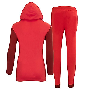 LEGO Ninjago Boys Pants Sets, Ninjago Pullover Hoodie Tee and Pants Sets for Boys (Red, 7)