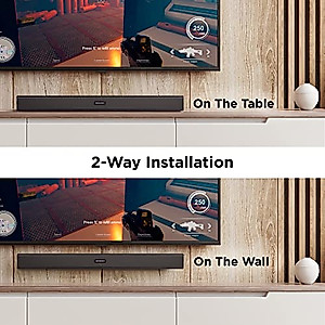 Merkury Innovations, Pur Sound Wireless Home Theater Soundbar and Speaker, Bluetooth HDMI Optical USB Plugin, 10 Watt Output Power, 1500mAh Rechargeable Battery