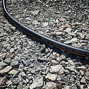 FYPower Hybrid Garden Hose 50ft x 5/8", Heavy Duty, Flexible, Lightweight, Kink Resistant Water Hose with Swivel Grip Handle, Male to Female Crush Resistant Aluminum Fittings