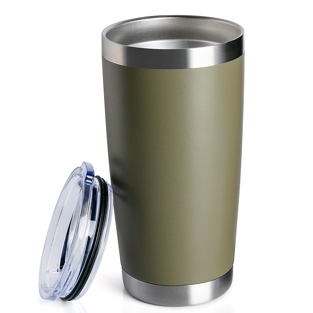 TDYDDYU 8 pack 20 OZ Double Wall Stainless Steel Vacuum Insulated Tumbler Coffee Travel Mug With Lid, Durable Powder Coated Insulated Coffee Cup for Cold & Hot Drinks (Combine colors, 8 pack)