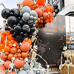 RUBFAC 120pcs Black Balloons 12 Inches Latex Balloons, Matte Black Balloons for Birthday Baby Shower Graduation Anniversary Wedding Party Supplies Garland Arch Decoration