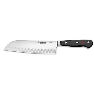 Wüsthof Santoku knife, 7", Black