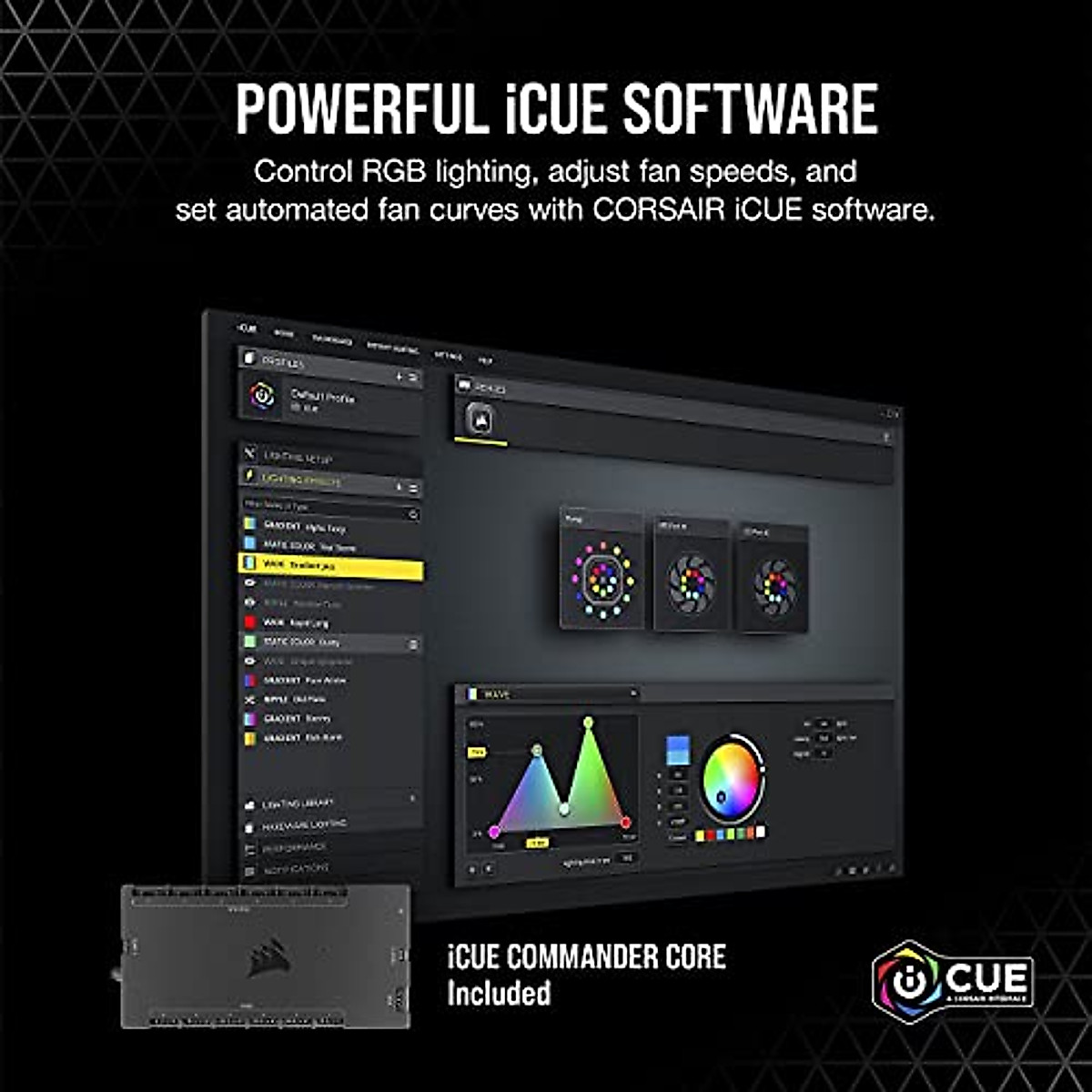 H170i ELITE CAPELLIX Liquid CPU Cooler - 33 Dynamic RGB LEDs - 140mm Fans - 420mm Radiator - COMMANDER CORE Smart Lighting Controller - CORSAIR iCUE Software Compatible - Zero RPM Fan