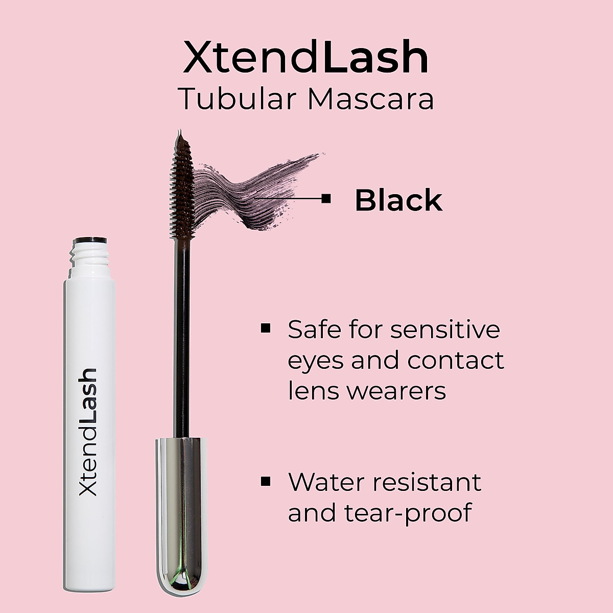 MCoBeauty XtendLash Lengthening Tubular Mascara, Volumizing & Lengthening for Dramatic Lashes, Vegan, Cruelty Free Cosmetics