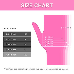 FINITEX Pink Nitrile Disposable Latex-Free Gloves - 3.5mil 100PCS/Box Powder-Free 9inch Gloves Guantes de Nitrilo Cleaning Medical Exam Food Cooking Gloves(100, X-Small)