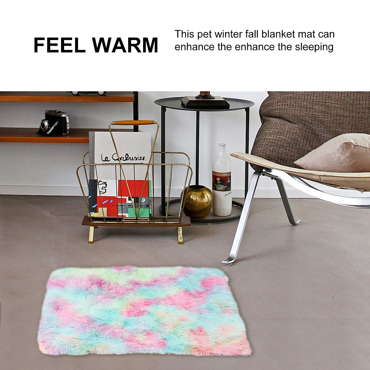 balacoo Bird Basketball Hoop Pet Blanket Dog Mat Cat Cushion Pet Sleep Mat Dog Cushion Plush Puppy Pet Bed Lollipop Cake Decorations