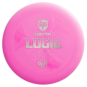 Discmania Evolution Exo Soft Logic Disc Golf Putter - Low Profile Disc Golf Putter and Approach Disc (Colors May Vary) - 173-176g
