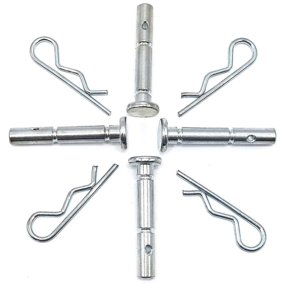 (4pk) 07188389 Shear Bolts and Cotter Pins 7188389 Shear Pins for Craftsman 7296122 7296106 fits Snow Blower 738-04124A Shear Pins & 714-04040 Bowtie Cotter