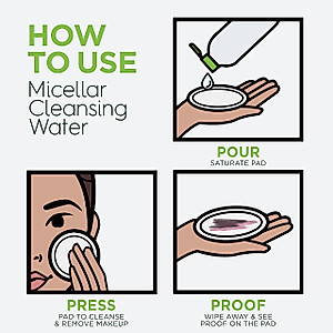 Garnier Micellar Water for Oily Skin, Facial Cleanser & Makeup Remover, Mattifying, For All Skin Types, Vegan, Cruelty Free, 13.5 Fl Oz (400mL), 2 Count