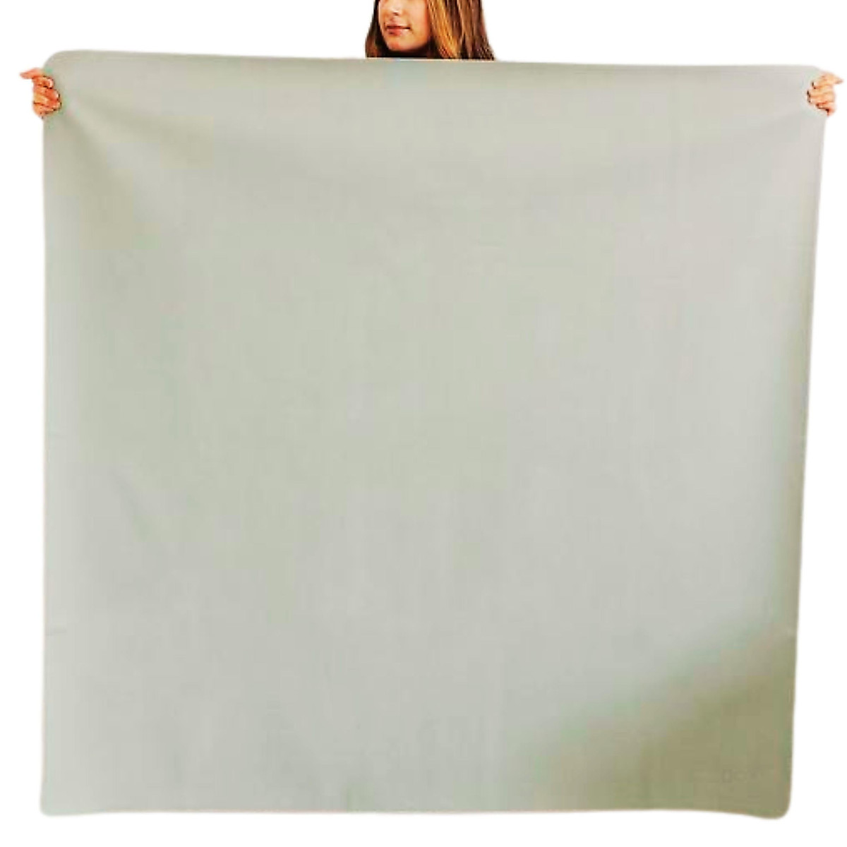 Uniklook Vegan Leather Mat Multipurpose Playmat Kids Infant Picnic Blanket - Waterproof Baby Splat mat for High Chair Sand Proof Beach Blanket Indoor Outdoor (Sage+Dawn Blue)