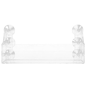 Yardwe Fridge Organizer 1pc Acrylic Display Risers Acrylic Storage Box Beverage Shelf Frige Rack Refrigerator Rack Suction Cup Display Stand Bracket Storage Rack Suction Rack