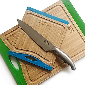 Jean-Patrique Professional Chef Knife - 8 Inch Kitchen Knife, Stainless Steel, Large Sharp Chef Knife - Chopaholic